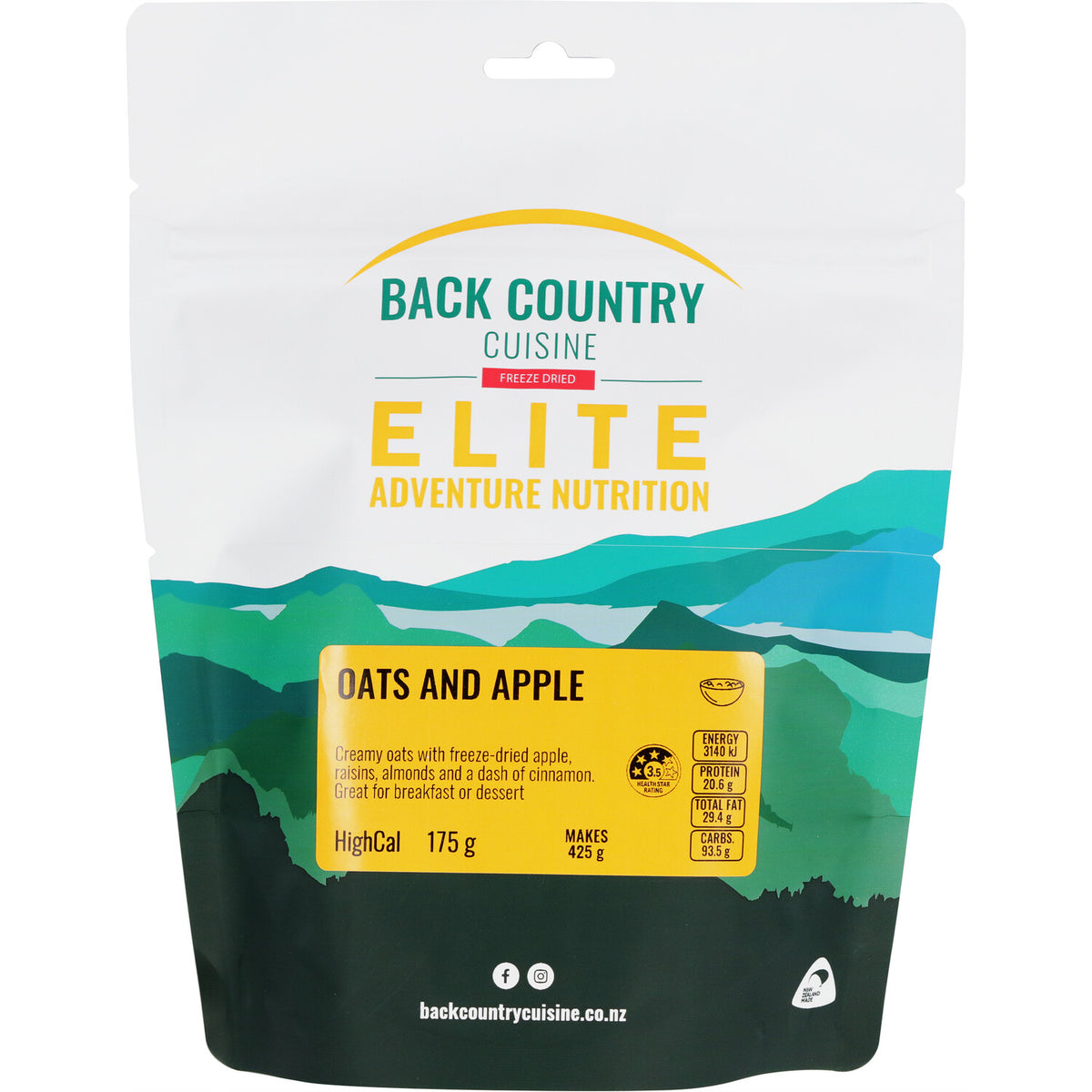 Elite Oats and Apple — Back Country Cuisine